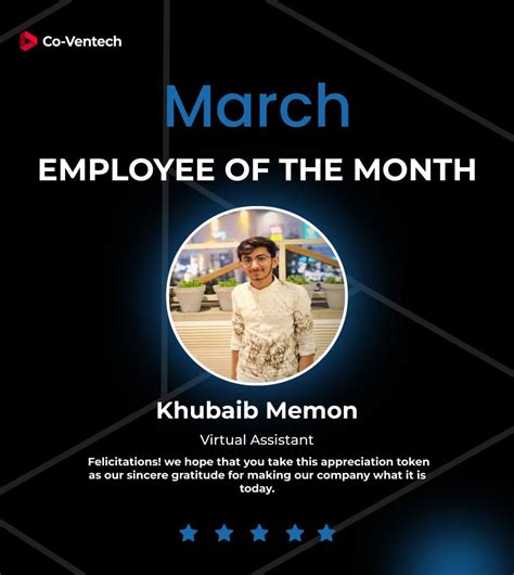 Co Ventech On Linkedin Employeeofthemonth Virtualassistant