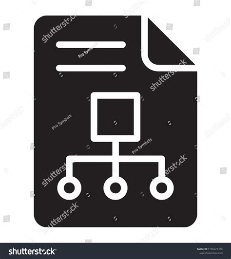 hierarchical chart conceptualizing project flowchart vector de stock