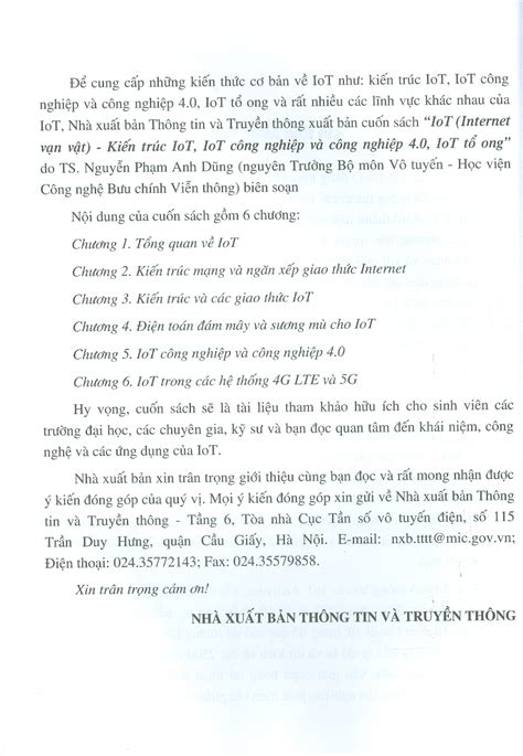 S Ch Iot Internet V N V T Ki N Tr C Iot Iot C Ng Nghi P V C Ng Nghi P Iot T Ong Ts