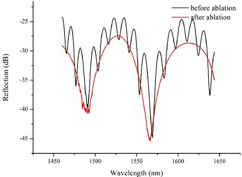 Reflection Spectra Of The Sensor The Black Line Represents The Download Scientific Diagram