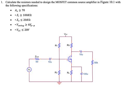 Solved Calculate The Resistors Needed To Design The Chegg Com