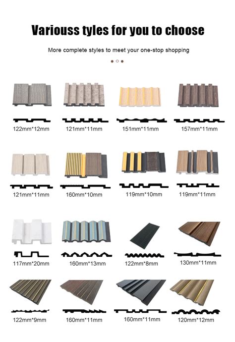 Professional Production Polystyrene Fluted Wall Cladding Interior Decorative Ps Wall Panel For