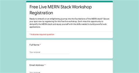 Dhiraj Kaushik On Linkedin Free Live Mern Stack Workshop Registration