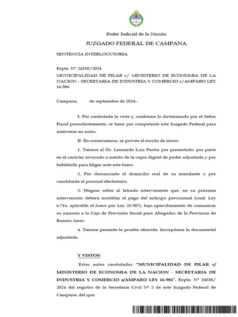 Munic Pilar Medida Interina Pdf