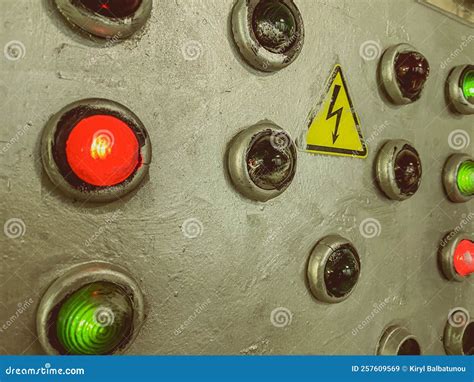 Control Buttons On The Electrical Panel The Power Indicators Glow Red Or Green When Energized