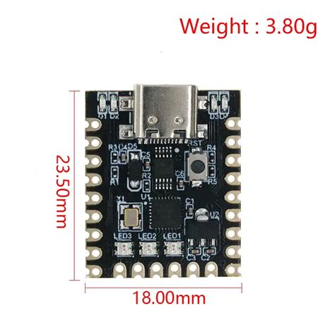 Buy Arduino Nano V3 Supermini Ch240 Atmega328p Type C Development Board
