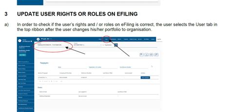 Sars Efiling Update Rla Onboarding Process Sct