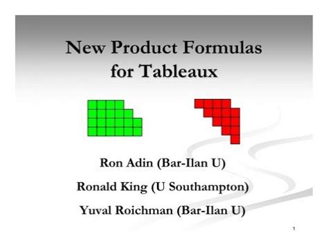 New Product Formulas For Tableaux