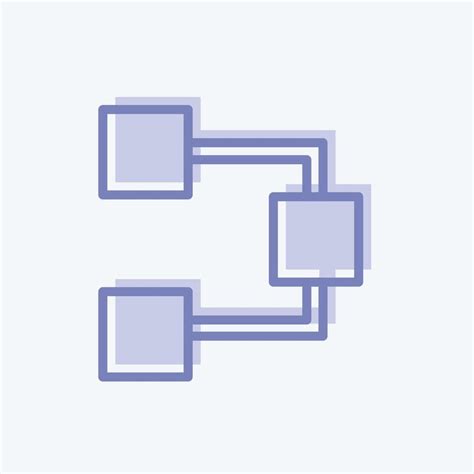 Flow Chart Icon In Trendy Two Tone Style Isolated On Soft Blue Background 5568520 Vector Art At