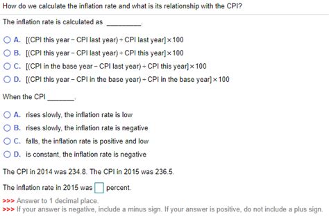 Solved How Do We Calculate The Inflation Rate And What Is Chegg