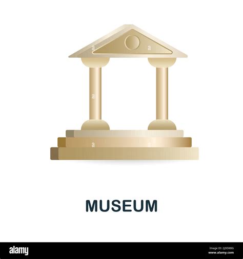 Museum 3d Icon Simple Element From Buildings Collection Creative