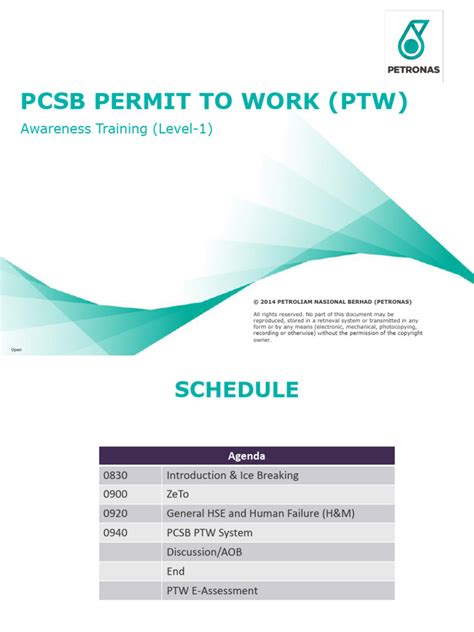 Pcsb Ptw System Level 1 2019 Pdf Safety Occupational Safety And