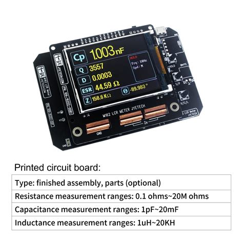 digital inductance capacitance resistance meter diy kit stm32f303