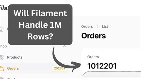 Povilas Korop On Linkedin Filament Performance 1m Db Rows Benchmark