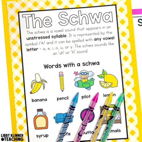 Teaching The Schwa Libby Klinner Teaching