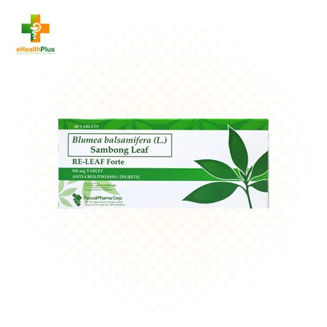 Re Leaf Forte Sambong Leaf 500mg Tablet Ehealthplus Online