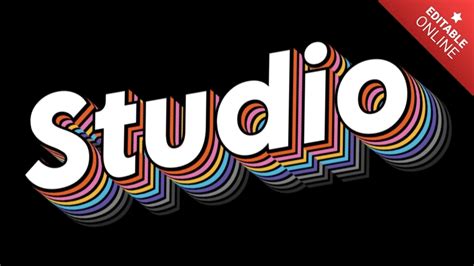 Studio | Retro Funky | Text Effect Generator