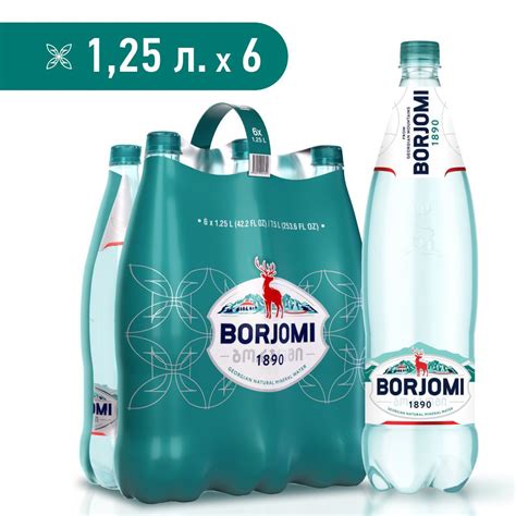 Вода минеральная Borjomi в пластиковой бутылке, 6 шт х 1,25 л - купить ...