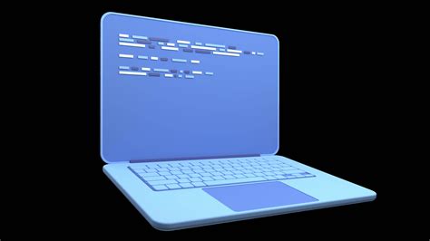 D Laptop And Program Code Development Web Coding Concept Laptop With Programming Code Laptop