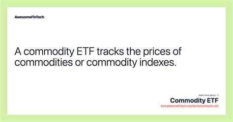 Commodity Etf Awesomefintech Blog