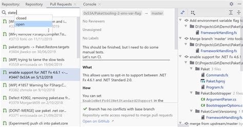 A New Way To Commit Introducing The Commit And Repository Tool Windows In Rider 20193 Eap