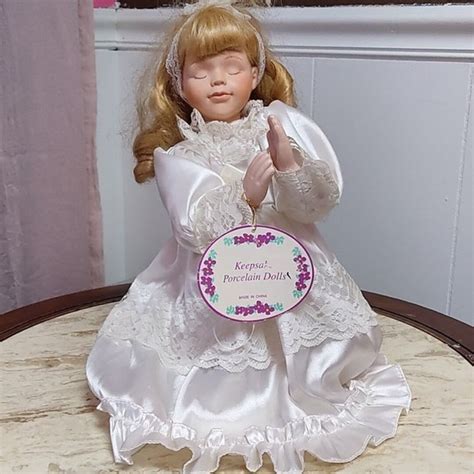 Vintage Kneeling Praying Porcelain Doll Etsy