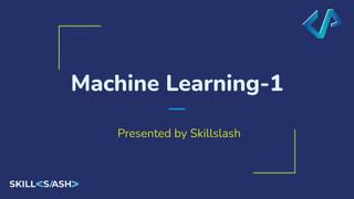 Machine Learning Lecture1 Pptx Pdf