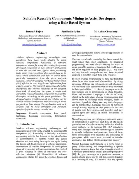 reuse software components ims 2006 pdf