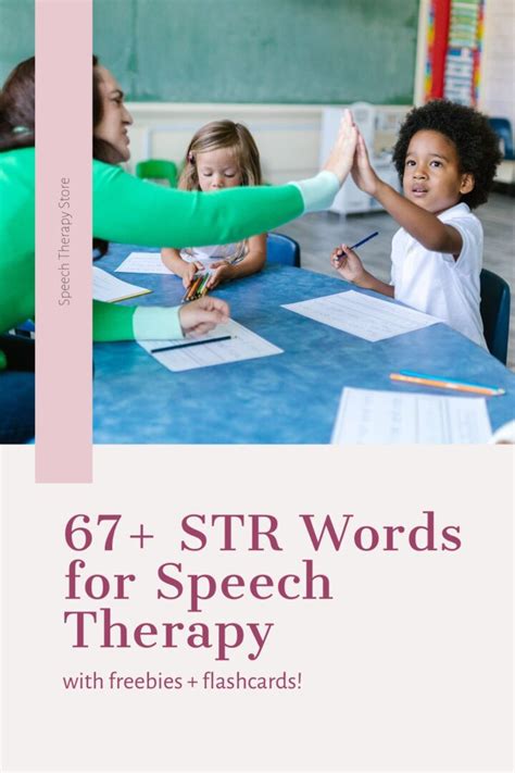 67 Str Words Speech Therapy Blends And Clusters Speech Therapy Store