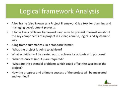 logical framework analysis