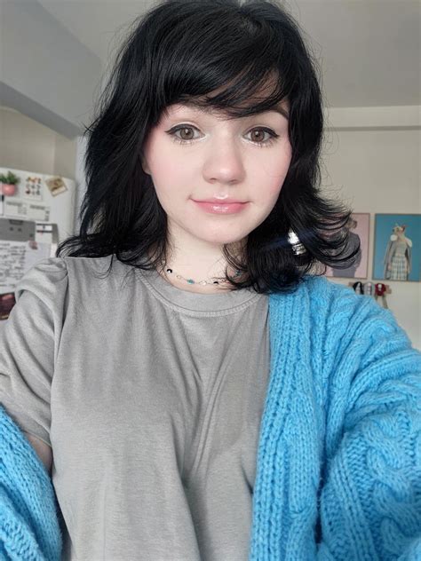 I Love My Blue Cardigan R Selfie