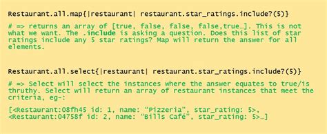 Which To Use When And Why Ruby Select Map Include Inject By
