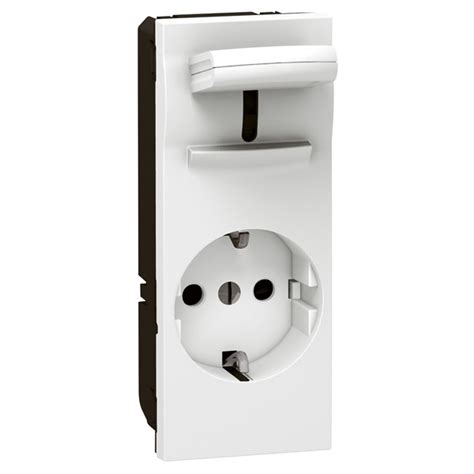 Розетка 2К+З с выталкивателем Legrand Mosaic 5 модулей Design белый ...