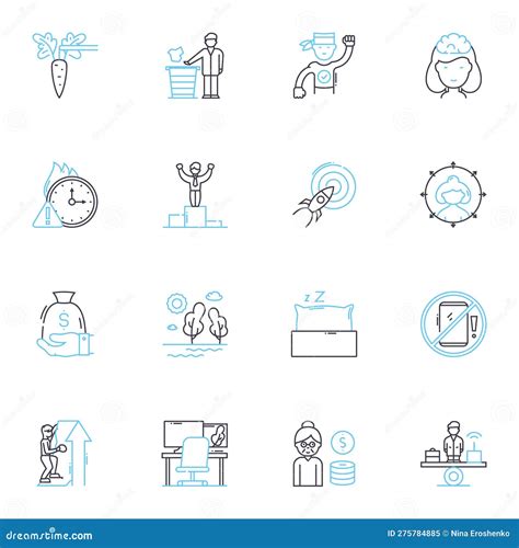 Ideation Sessions Linear Icons Set Brainstorming Creativity