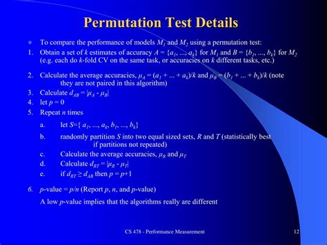 Ppt Statistical Significance And Performance Measures Powerpoint