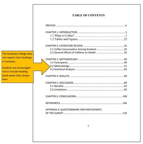 free table of contents template 22 best documents [word pdf]