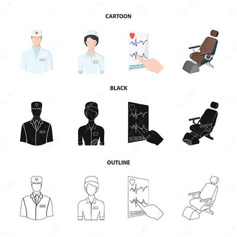 Den Deltagande I Läkaren Sjuksköterskan Kardiogrammet Av Hjärtan Den