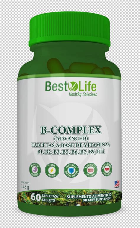 B Complex Multivitaminas Complejo B Evotech