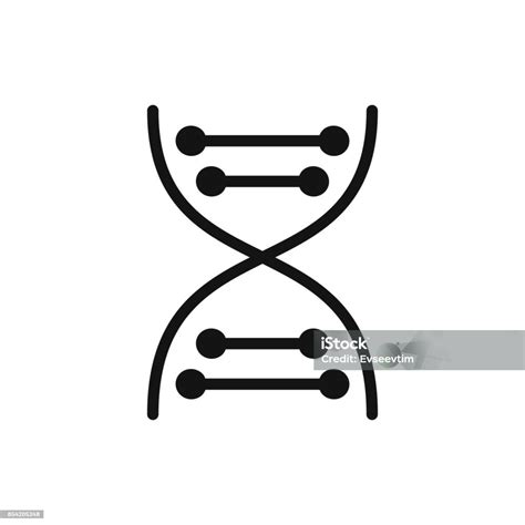 Ilustrasi Vektor Ikon Dalam Bentuk Model Dnk Untuk Aplikasi Situs Web Presentasi Bisnis