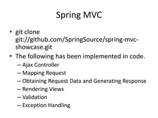 Spring Mvc PPT