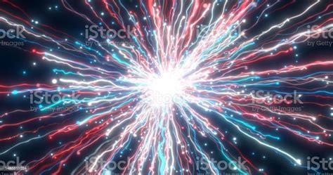 추상 빛나는 에너지 폭발 블루 소용돌이 불꽃 놀이 라인과 마법 입자의 미국 국기 색상 추상적 배경 검은색에 대한 스톡 사진 및 기타 이미지 Istock