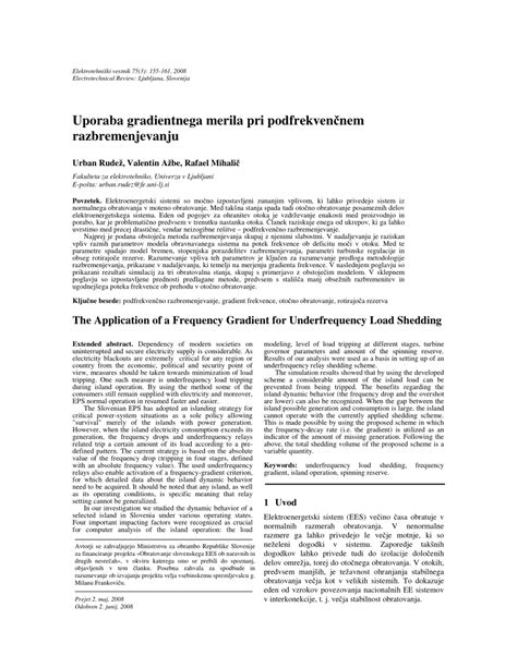pdf the application of a frequency gradient for underfrequency load