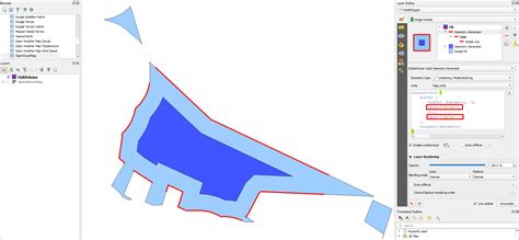 Qgis Finding All Boundaries With X Meters Clearance Geographic Information Systems Stack