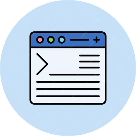 Premium Vector Code Terminal Flat Illustration