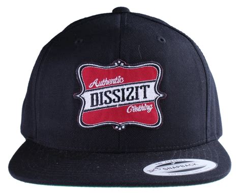 Dissizit Kos Étiquette Yupoong Noir Casquette Snapback Compton