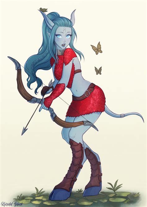 Myoko The Lovely Draenei Hunter Draenei Warcraft Art Warcraft