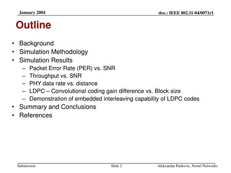 PPT LDPC Vs Convolutional Codes For N Applications Performance Comparison PowerPoint
