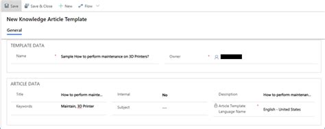 Knowledge Article Templates In Dynamics 365 Cs As Per 2019 Release Wave 2 Microsoft Dynamics