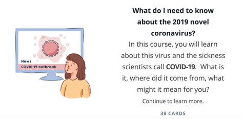 Coronavirus Online Course COVID Communication Network