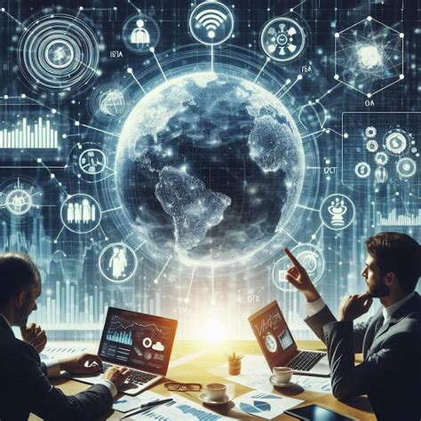 Premium Photo Global Business Internet Network Connection Iot Internet Of Things Business